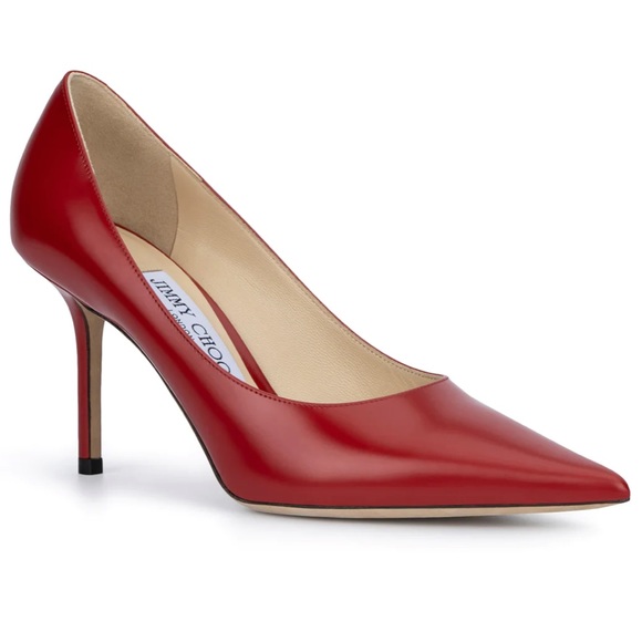 Jimmy Choo | Shoes | Jimmy Choo Womens Leather 85 Love Pumps Red | Poshmark